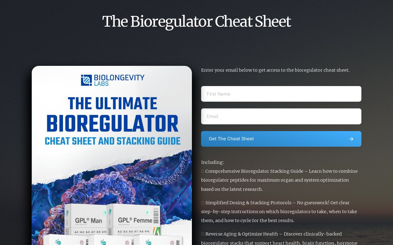 The Bioregulator Cheat Sheet